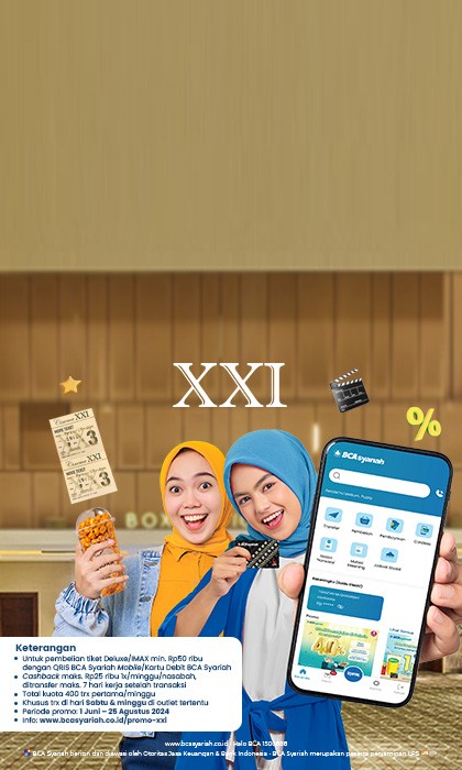 Buy movie ticket at XXI Get 40% cashback